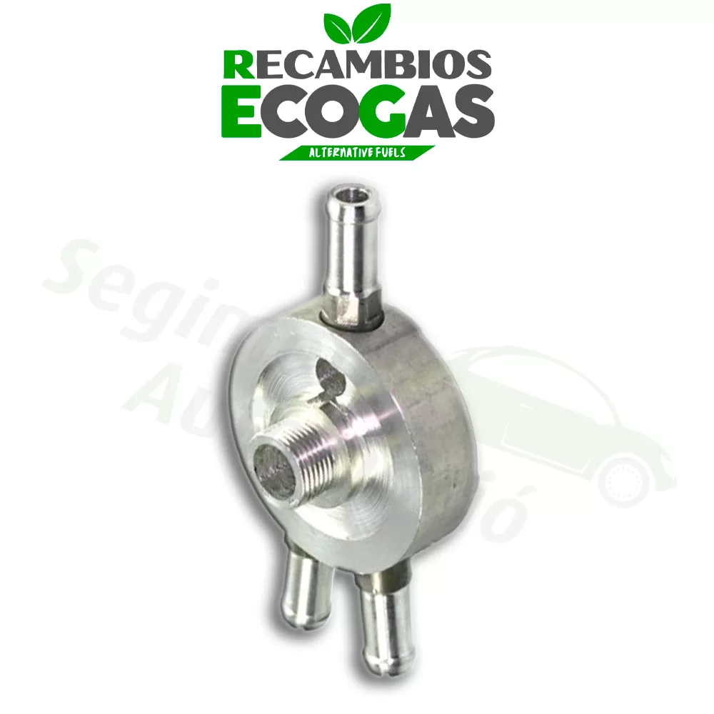 Base para filtro HS02 - 12x12x12 mm | Recambios EcoGas | Sistemas GLP y GNC