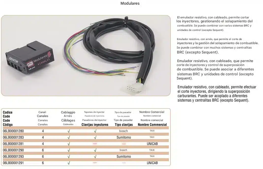 Emulador BRC 6 cilindros | Recambios Ecogas